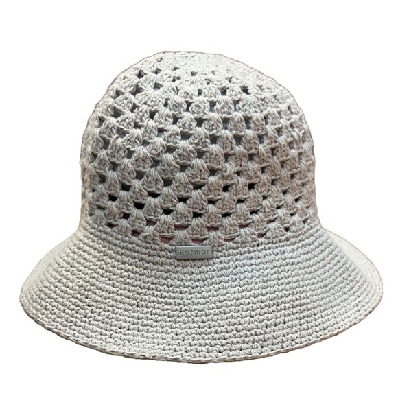 Vintage | Accessories | Betmar Cloche Style Crocheted Summer Bucket Hat ...
